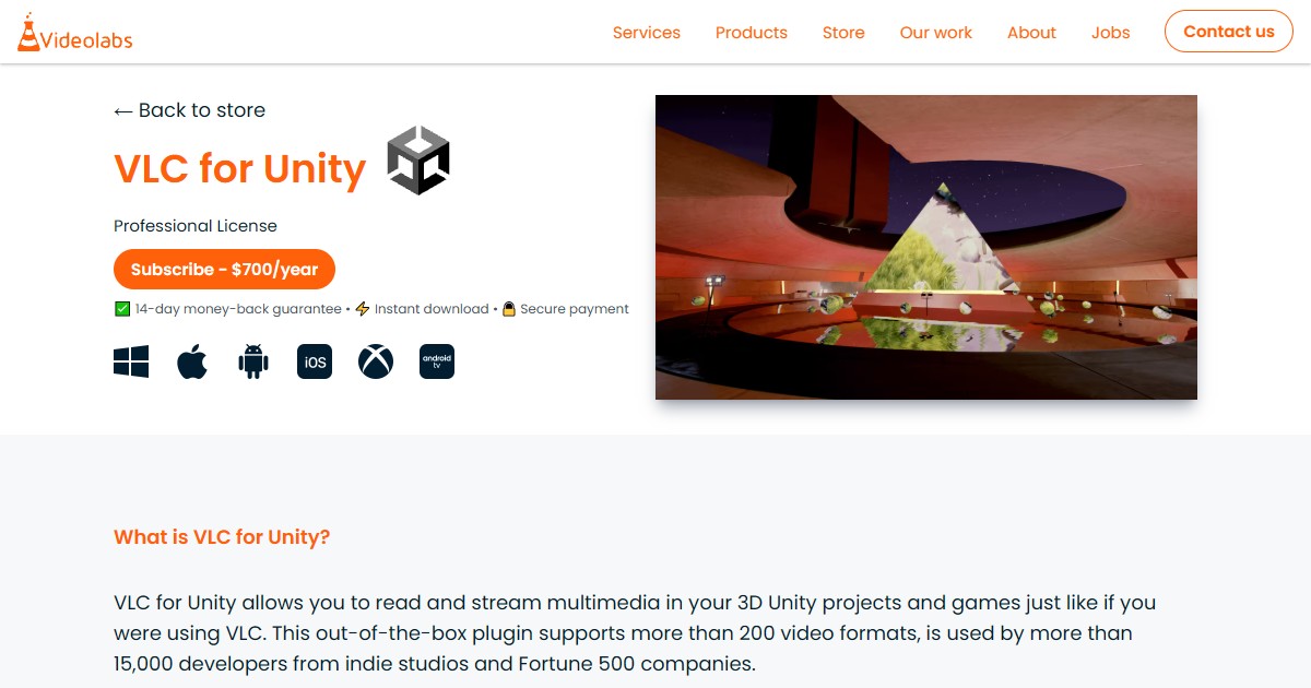 Videolabs - VLC for Unity